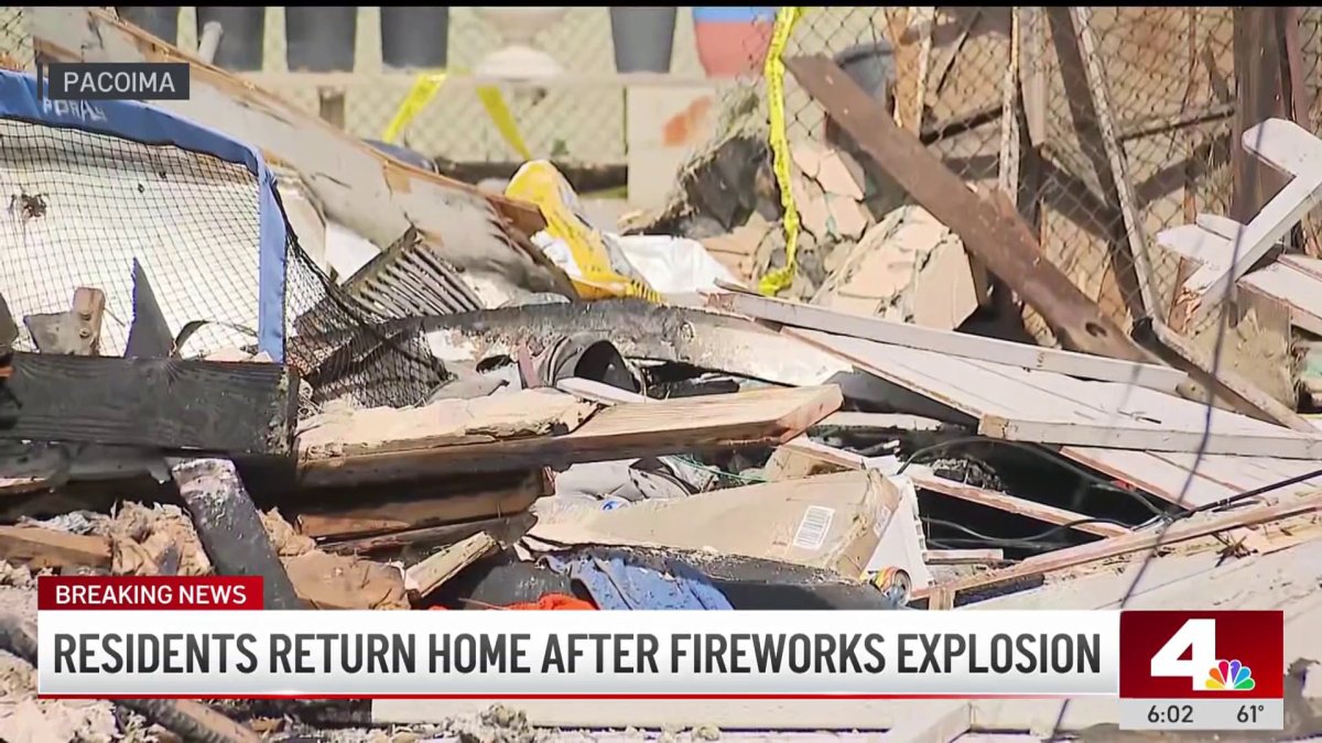 Residents return home after controlled burn, fireworks explosion in ...