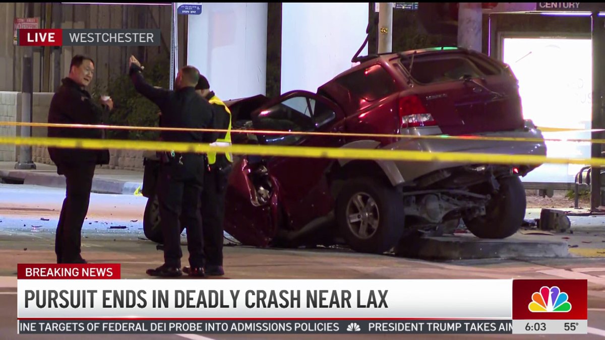 Pursuit ends in deadly crash near LAX – NBC Los Angeles