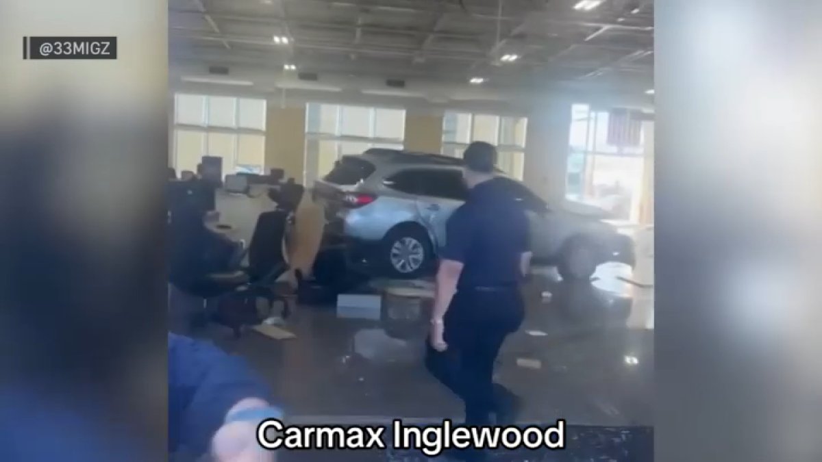 Inglewood CarMax crash suspect leaves a man in a coma – NBC Los Angeles