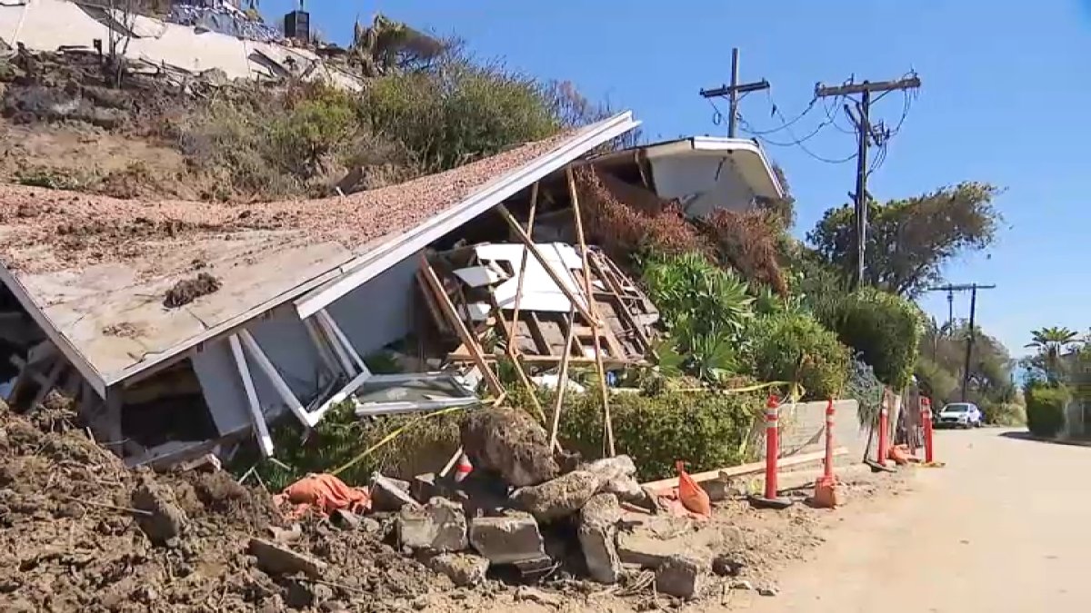 Home that survived Palisades Fire is destroyed in mudslide – NBC Los Angeles