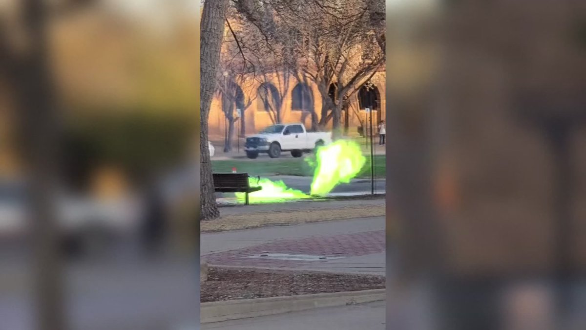 Flames shoot from manhole covers on Texas Tech campus – NBC Los Angeles