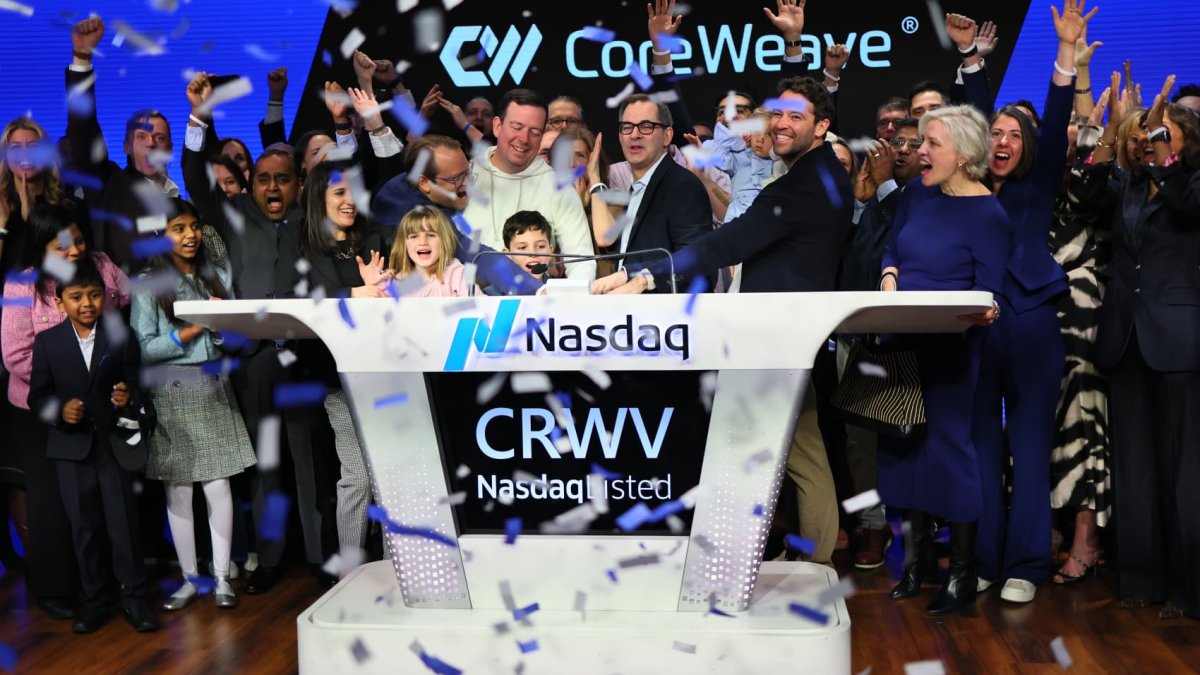 CoreWeave shares rip nearly 42% higher, rising above IPO price – NBC ...