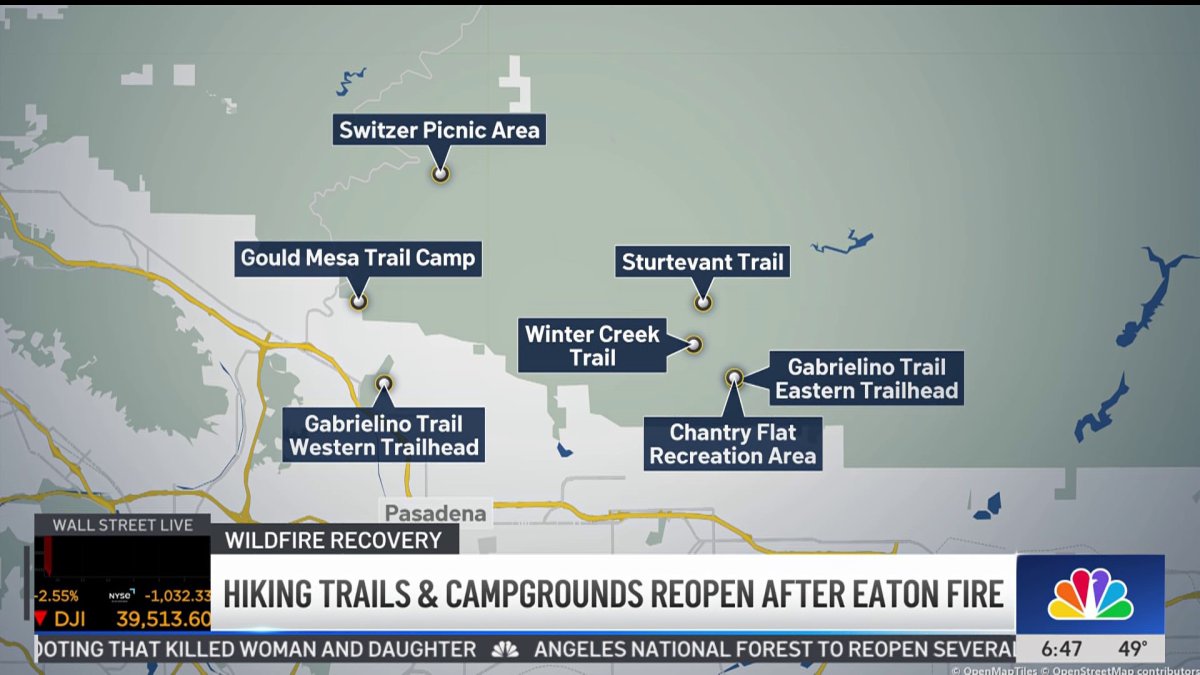 Hiking trails and campgrounds reopen after Eaton Fire – NBC Los Angeles