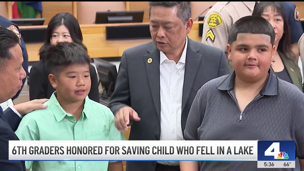 6th graders honored for saving child who fell in Cerritos lake – NBC ...