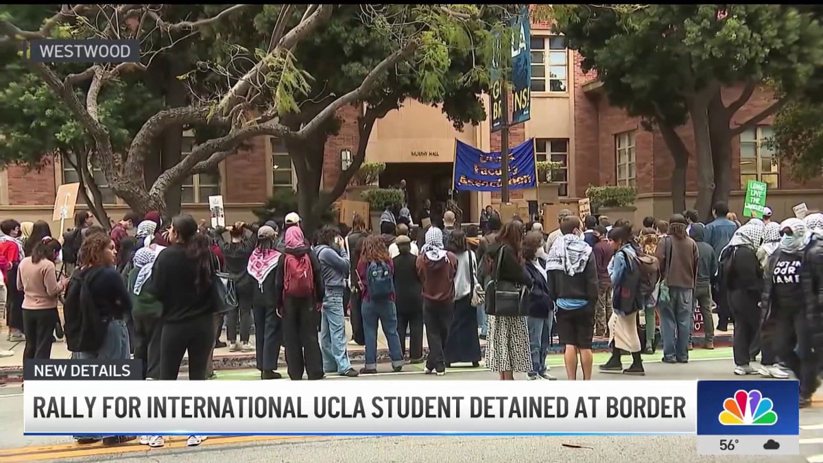 Rally for international UCLA student detained at US-Mexico border – NBC ...