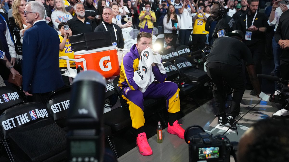 Lakers’ Luka Doncic emotional after watching Mavs tribute video – NBC ...