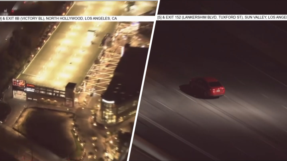 Suspected DUI driver rushes to NOHO West during car chase – NBC Los Angeles