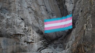 Yosemite climbers unfurl transgender pride flag on iconic El Capitan ...