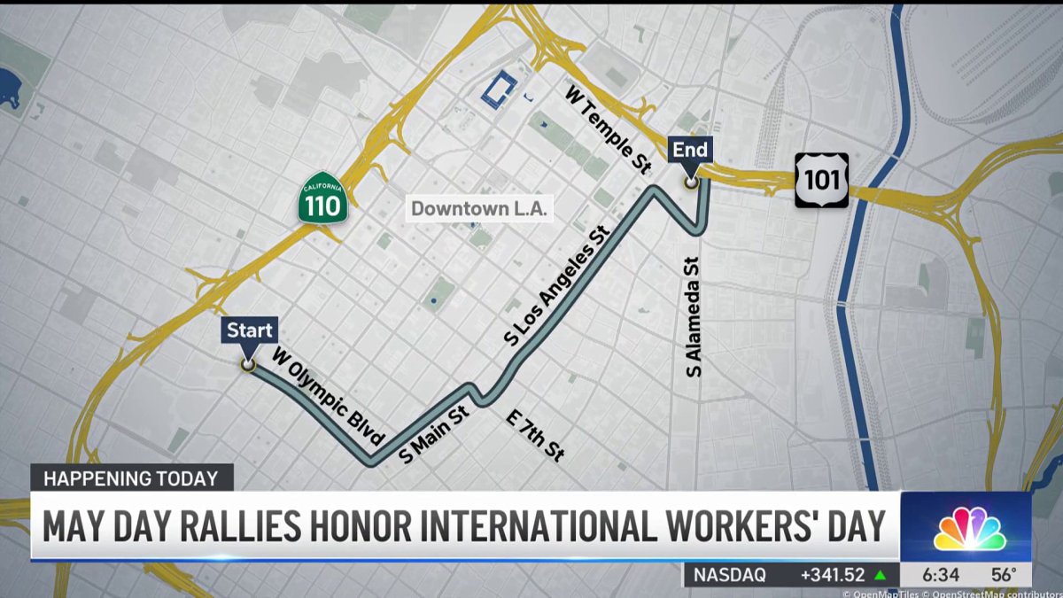 May Day rallies honor international workers’ day – NBC Los Angeles