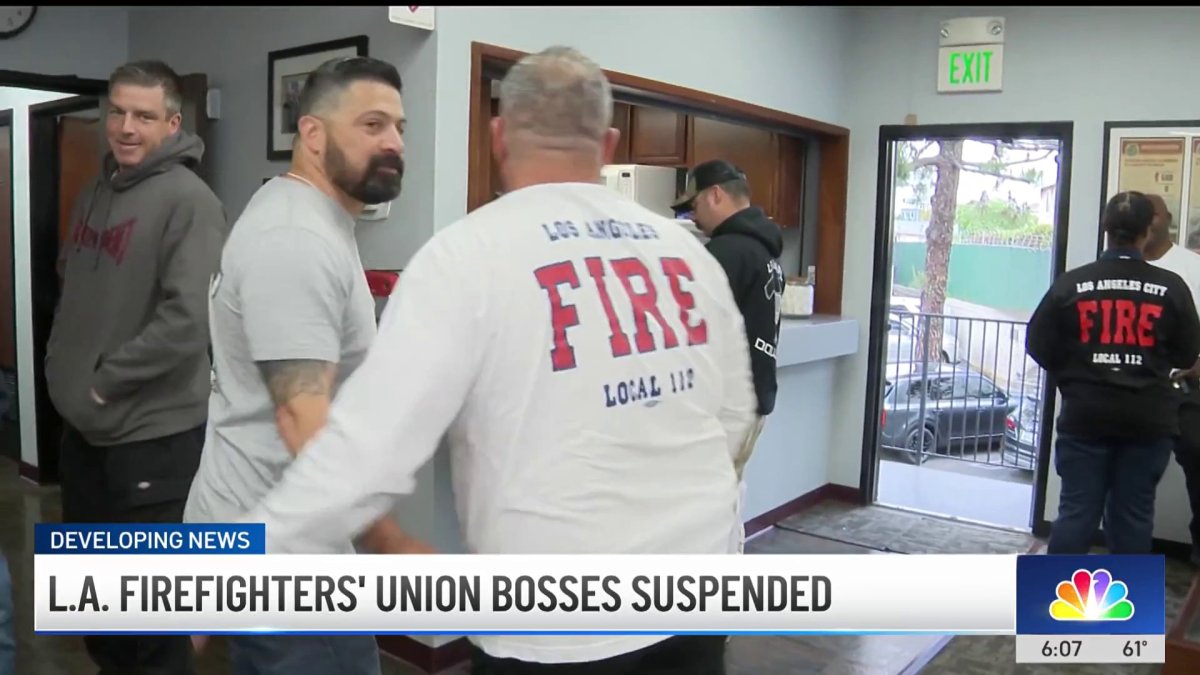 LA firefighters’ union bosses suspended over misused funds – NBC Los ...