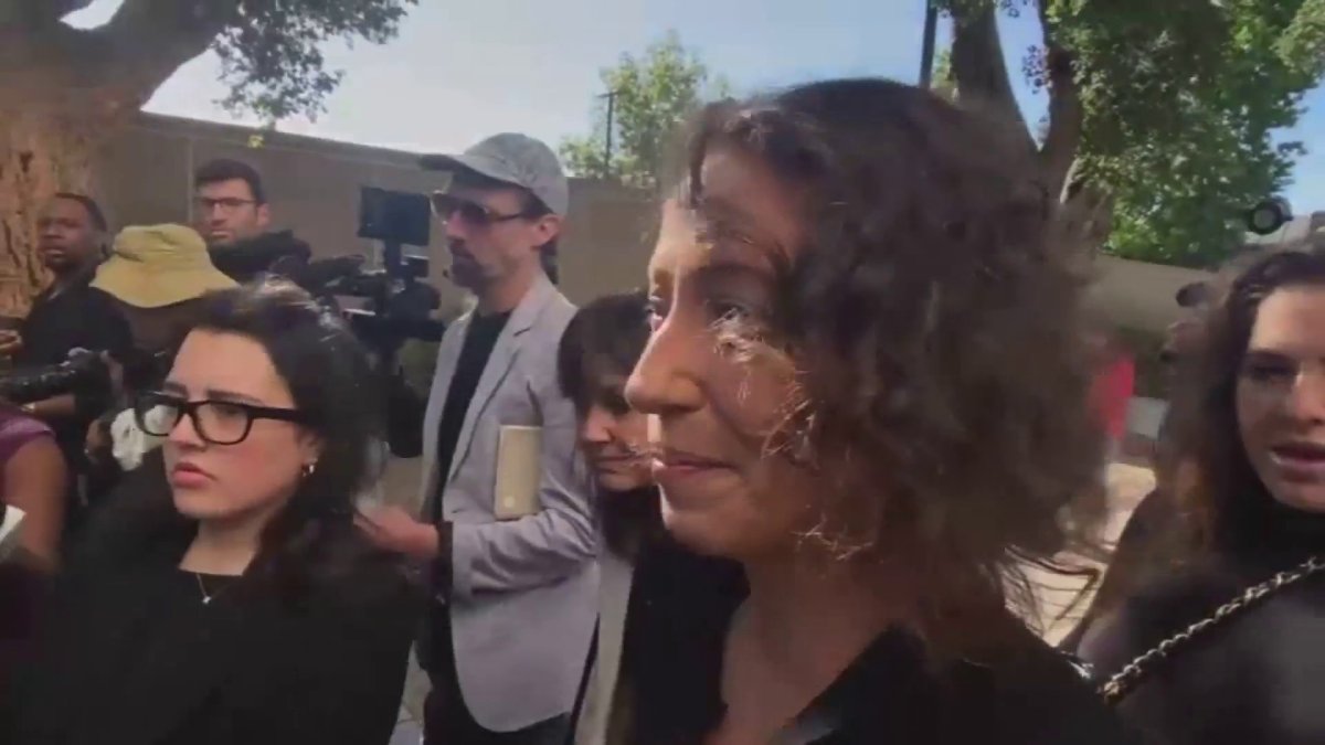 Menendez brothers cousin Anamaria Baralt arrives at courthouse – NBC ...