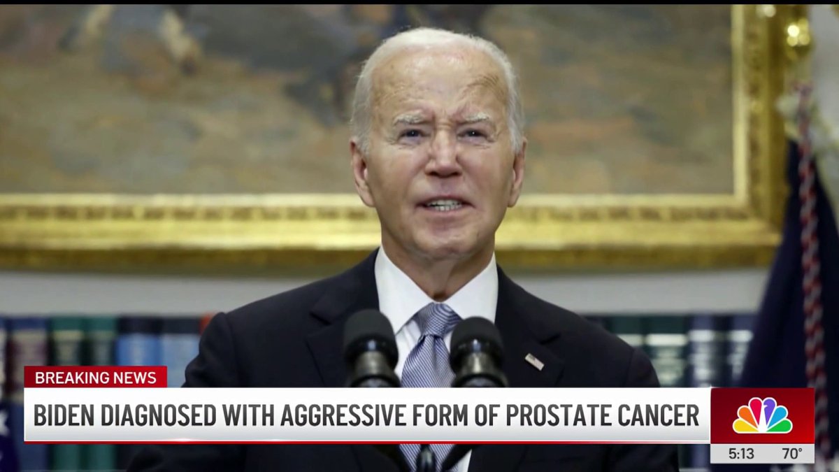 Biden diagnosed with aggressive form of prostate cancer – NBC Los Angeles