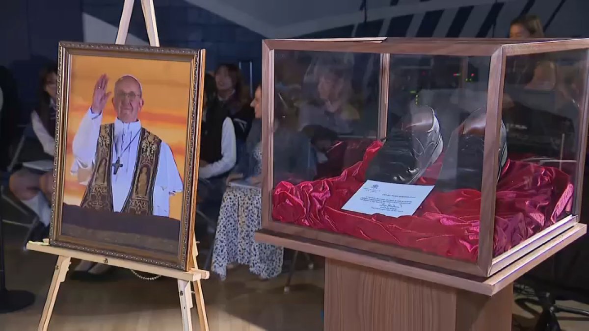 Pope Francis’ shoes on display at Catholic school in Panorama City ...