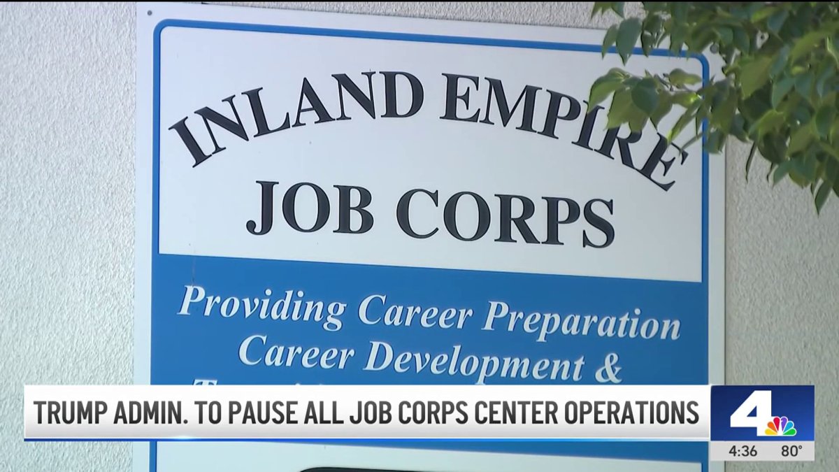 Job Corps centers in SoCal to close as Trump admin cuts funding – NBC ...