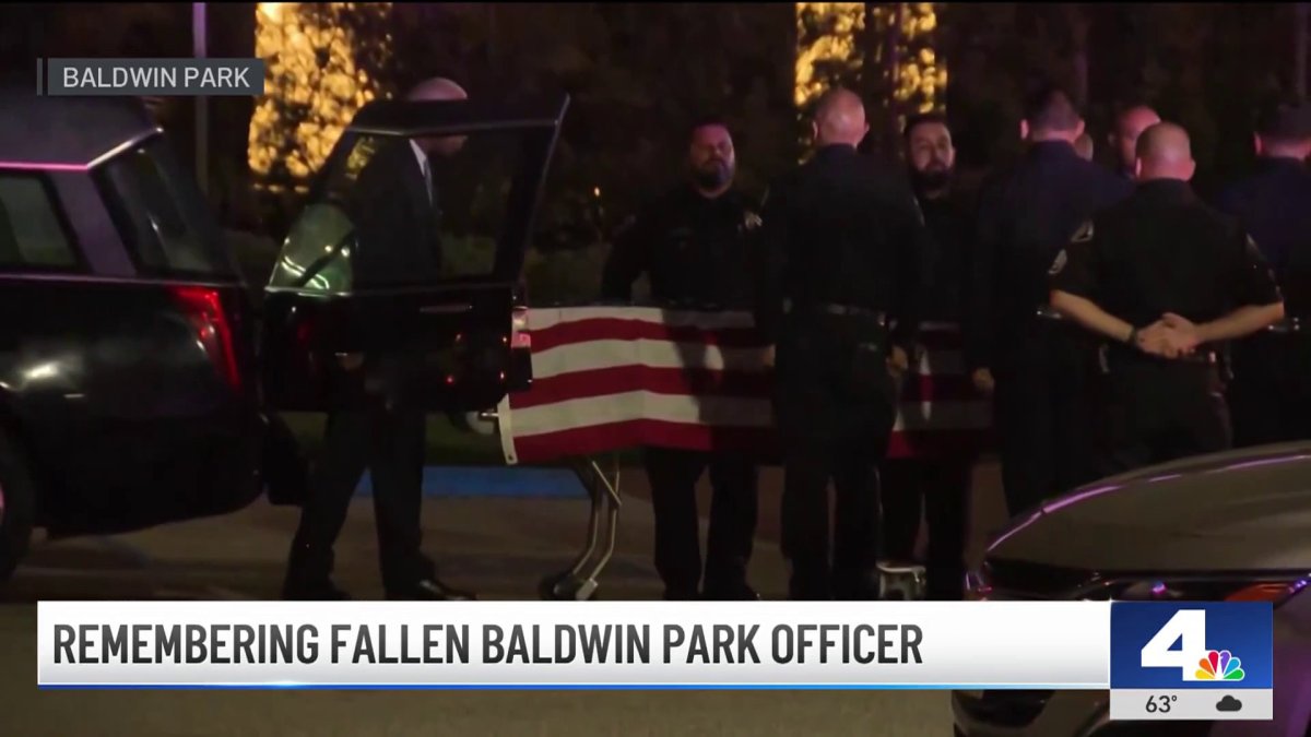 Procession held for fallen Baldwin Park police officer – NBC Los Angeles