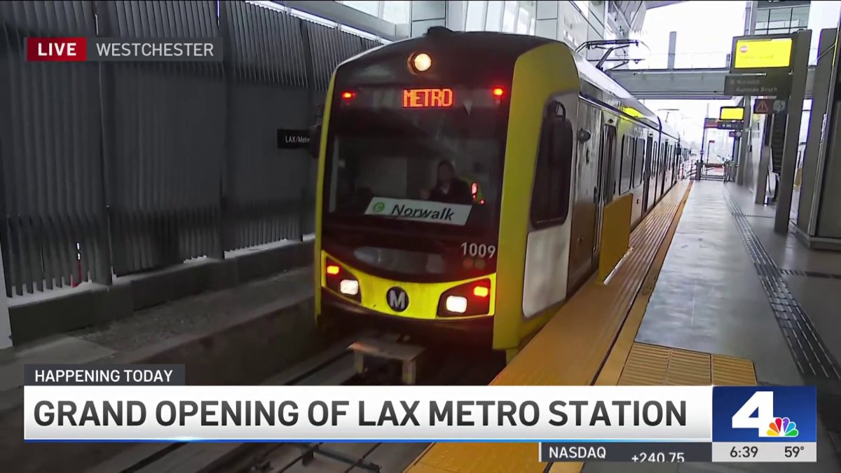 Grand opening of LAX Metro station – NBC Los Angeles