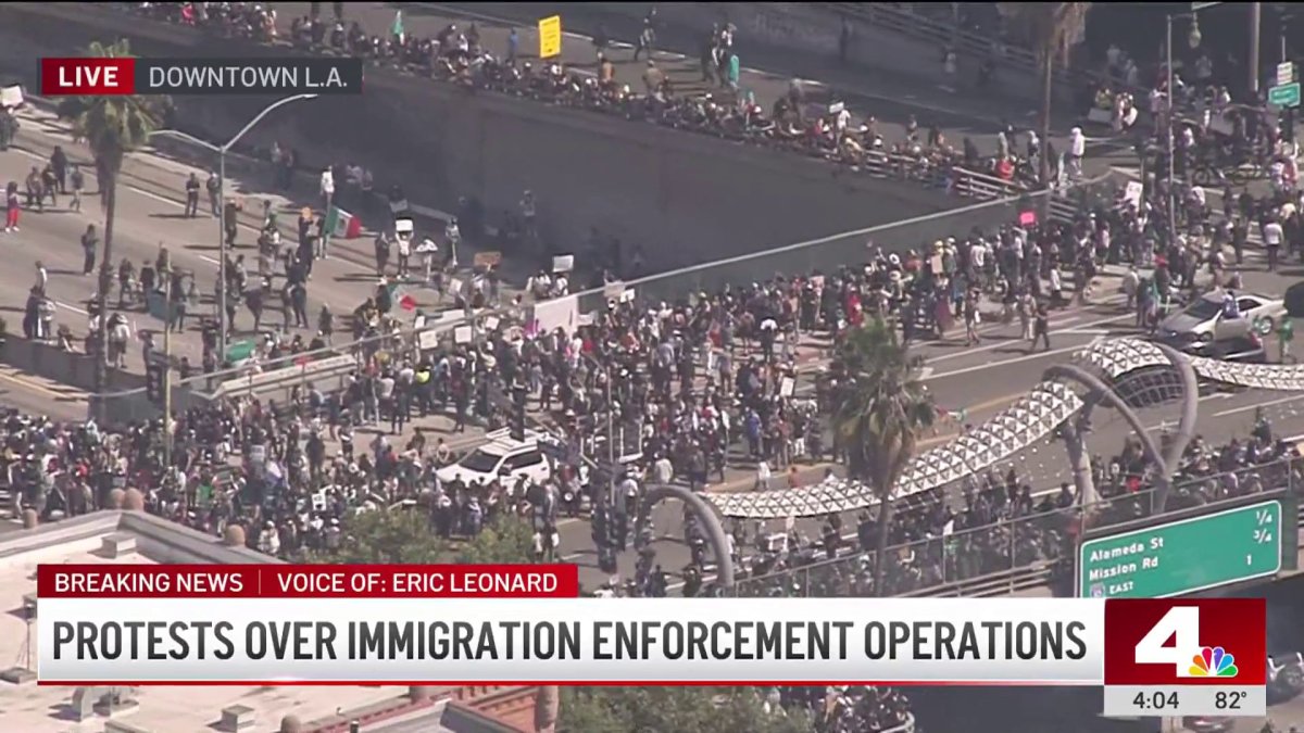 Thousands Protest, National Guard Deployed Los Angeles 101 Freeway | VT ...