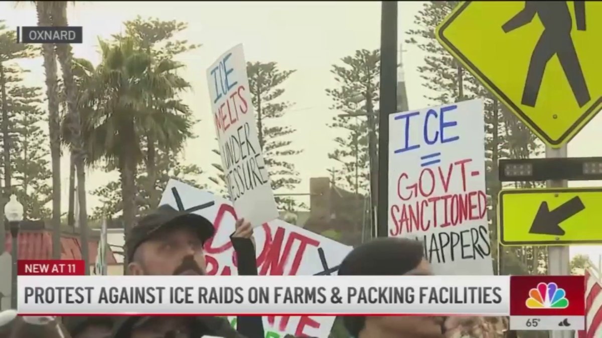 Rally held in Oxnard to protest ICE raids on farm workers – NBC Los Angeles
