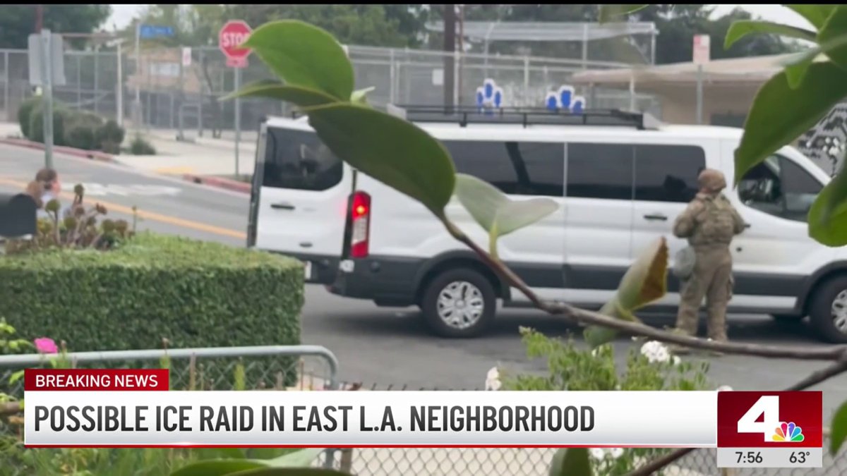 Watch possible law enforcement raid in East LA neighborhood – NBC Los ...