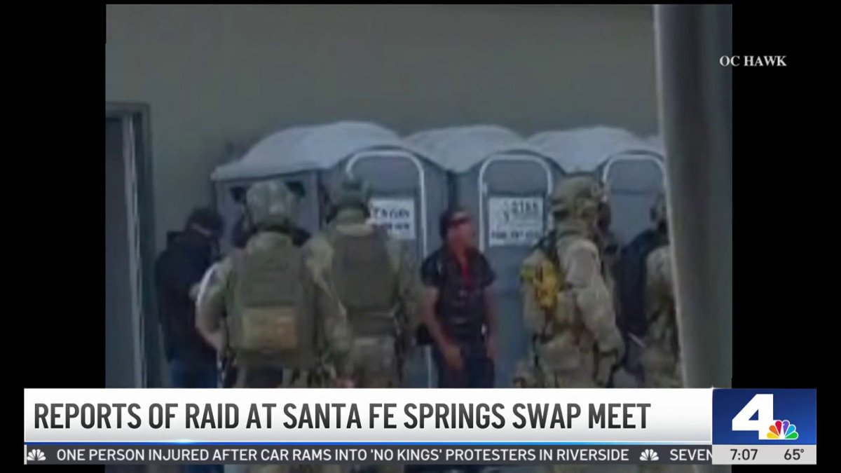Witnesses recall apparent immigration raid at Santa Fe Springs Swap Meet – NBC Los Angeles