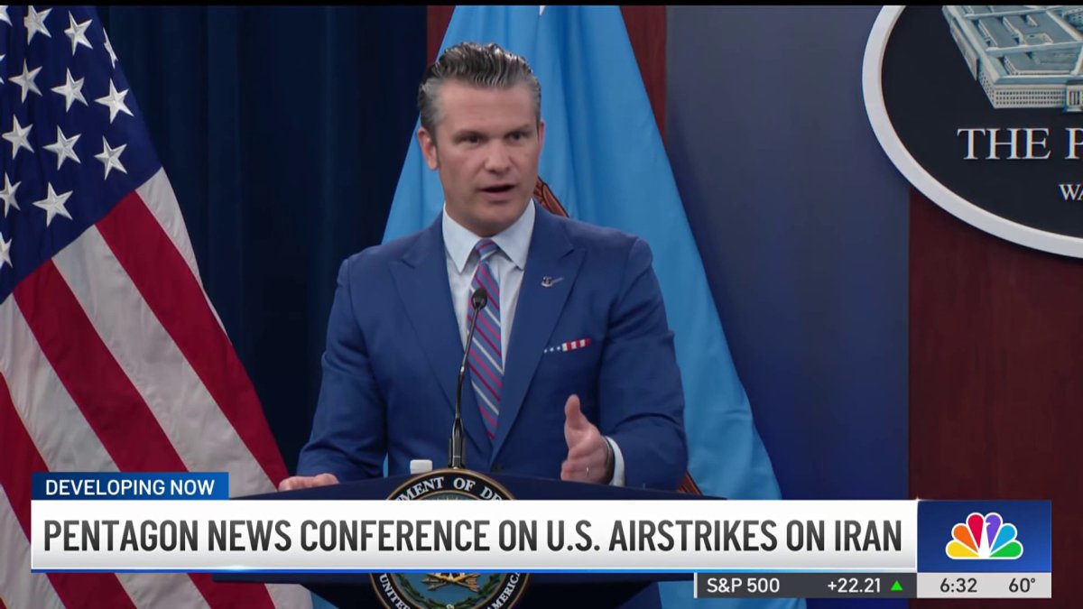 Pentagon news conference on U.S. airstrikes on Iran – NBC Los Angeles