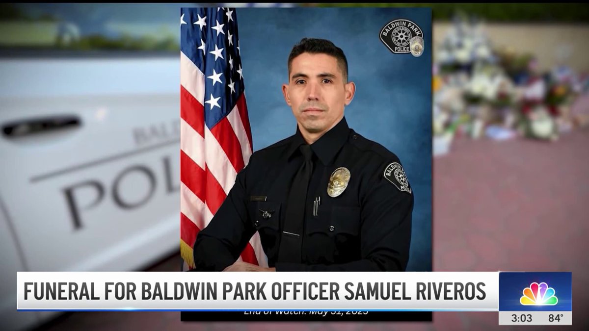 Baldwin Park Officer Samuel Riveros laid to rest – NBC Los Angeles