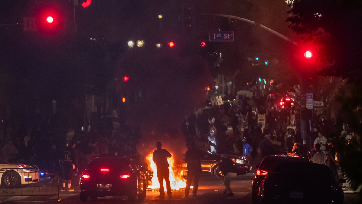 Recap: Waymo cars burn on third day of LA protests – NBC Los Angeles