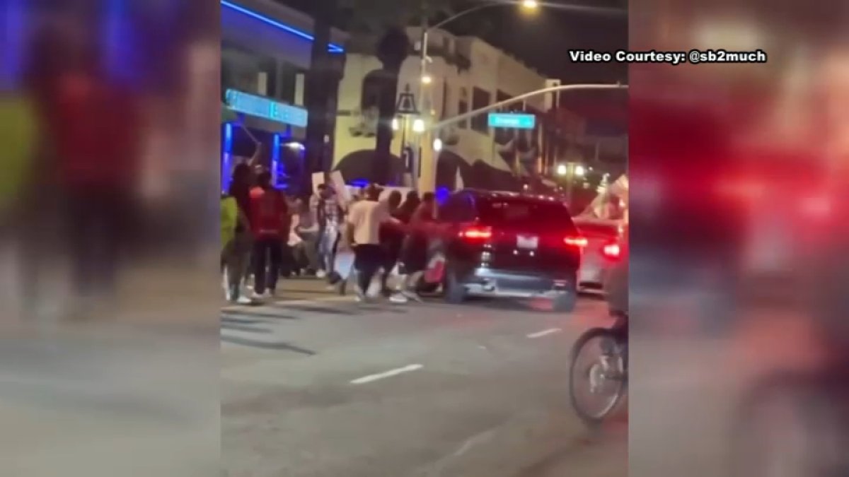 Man charged in striking of protester with vehicle in Riverside – NBC ...