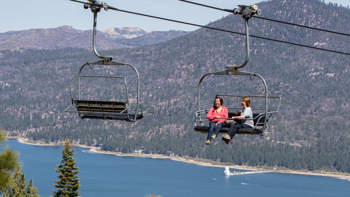 Fly high in the mountains on the Scenic Sky Chair at Snow Summit – NBC ...