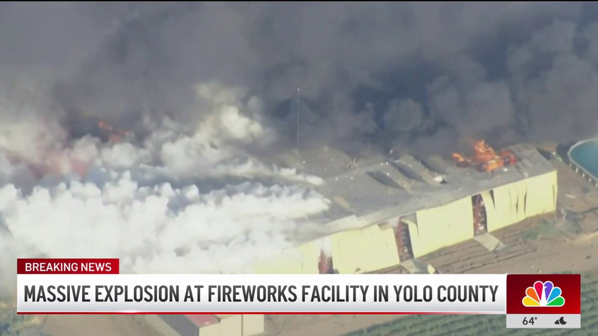 Dramatic video captures moment fireworks facility explodes in Yolo County – NBC Los Angeles