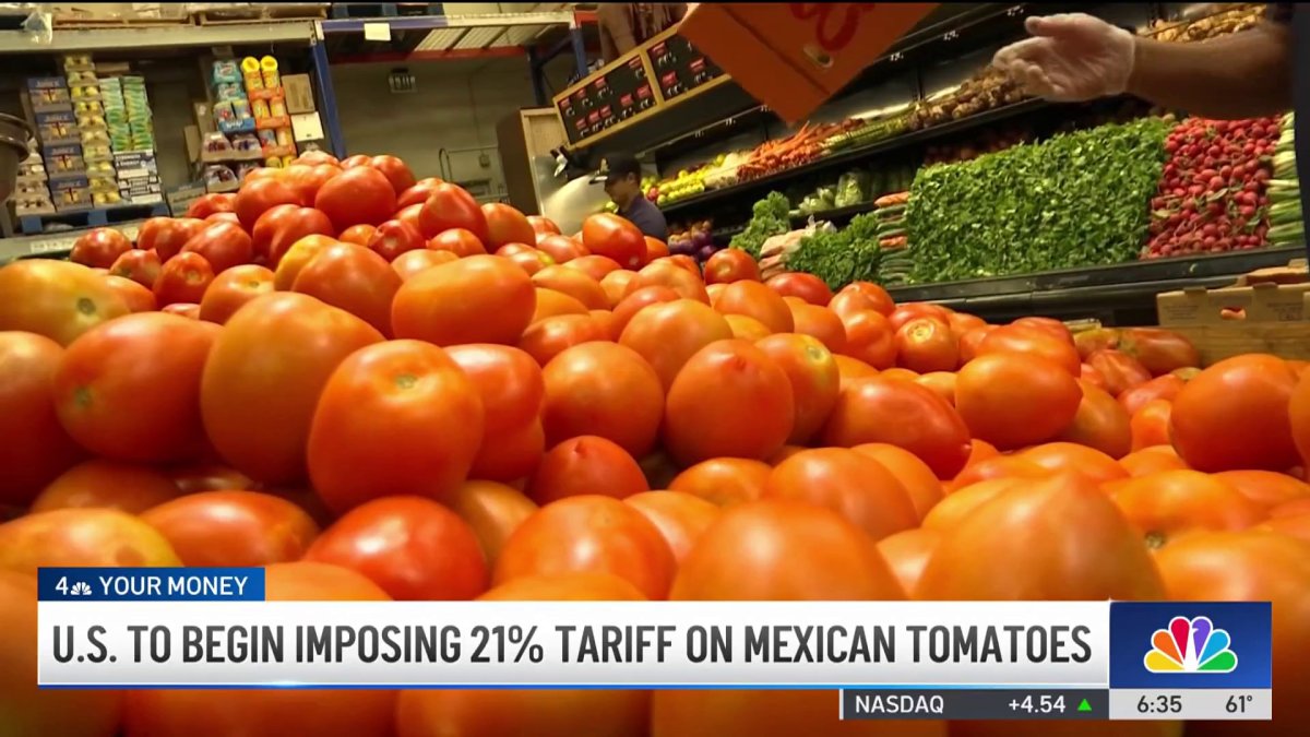 US tomato prices to rise due to new tariffs – NBC Los Angeles