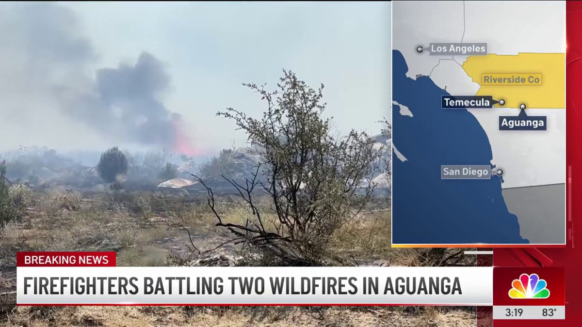 Dale Fire expands in Riverside County near Aguanga – NBC Los Angeles