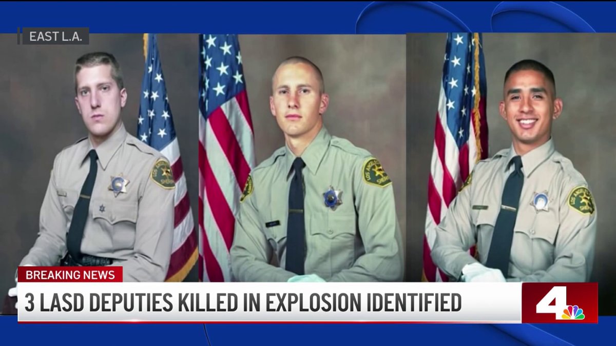 LASD identifies the 3 deputies killed in East LA explosion – NBC Los ...