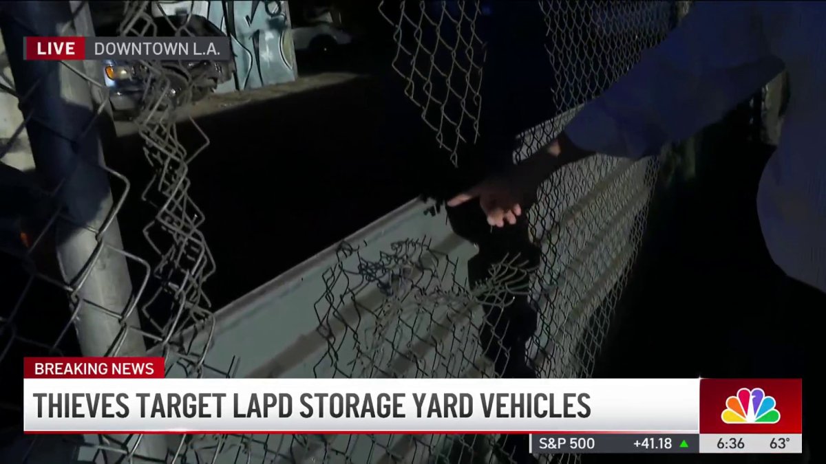 Thieves target LAPD vehicle storage yard – NBC Los Angeles