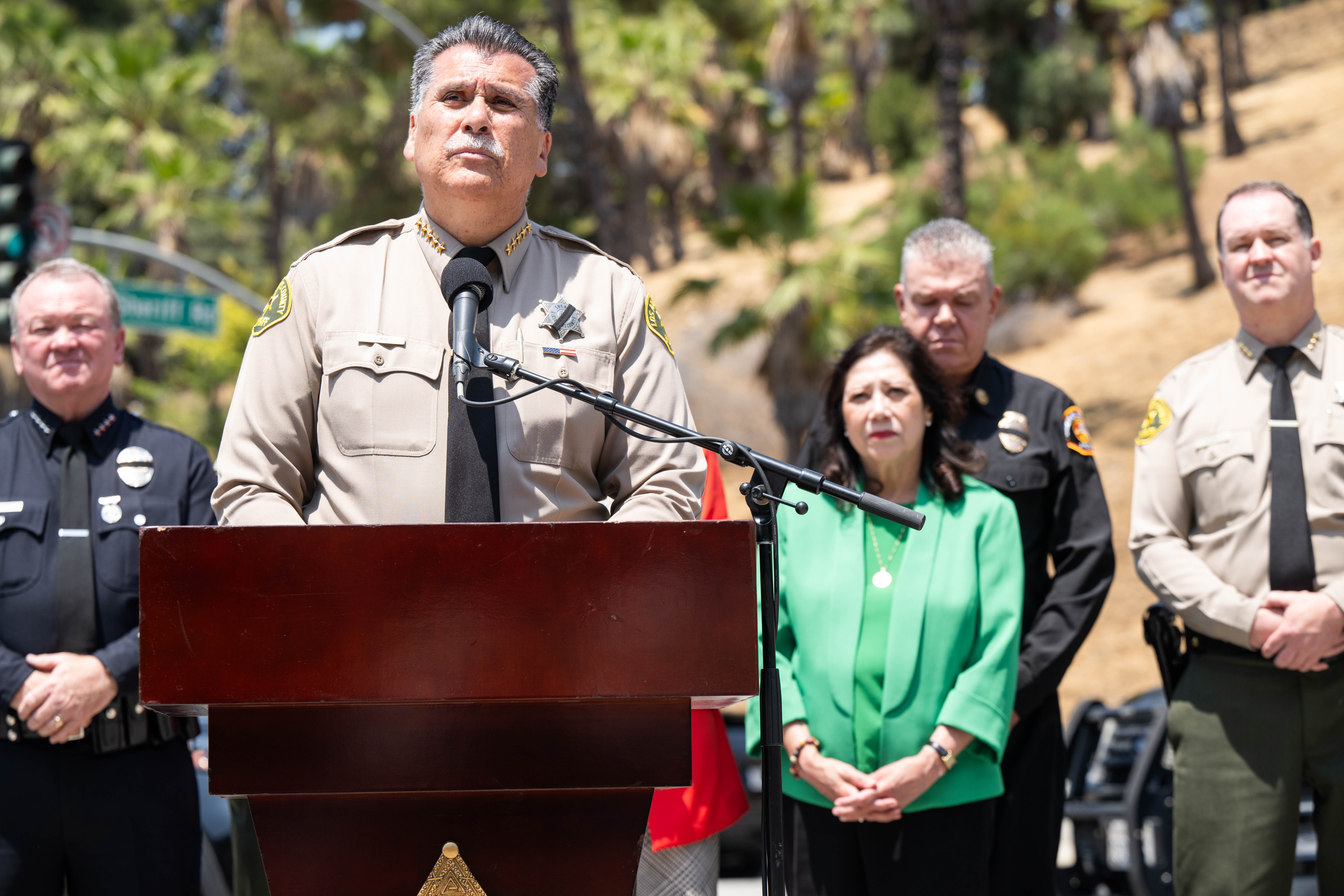 Somber moments from procession for 3 fallen LASD deputies – NBC Los Angeles