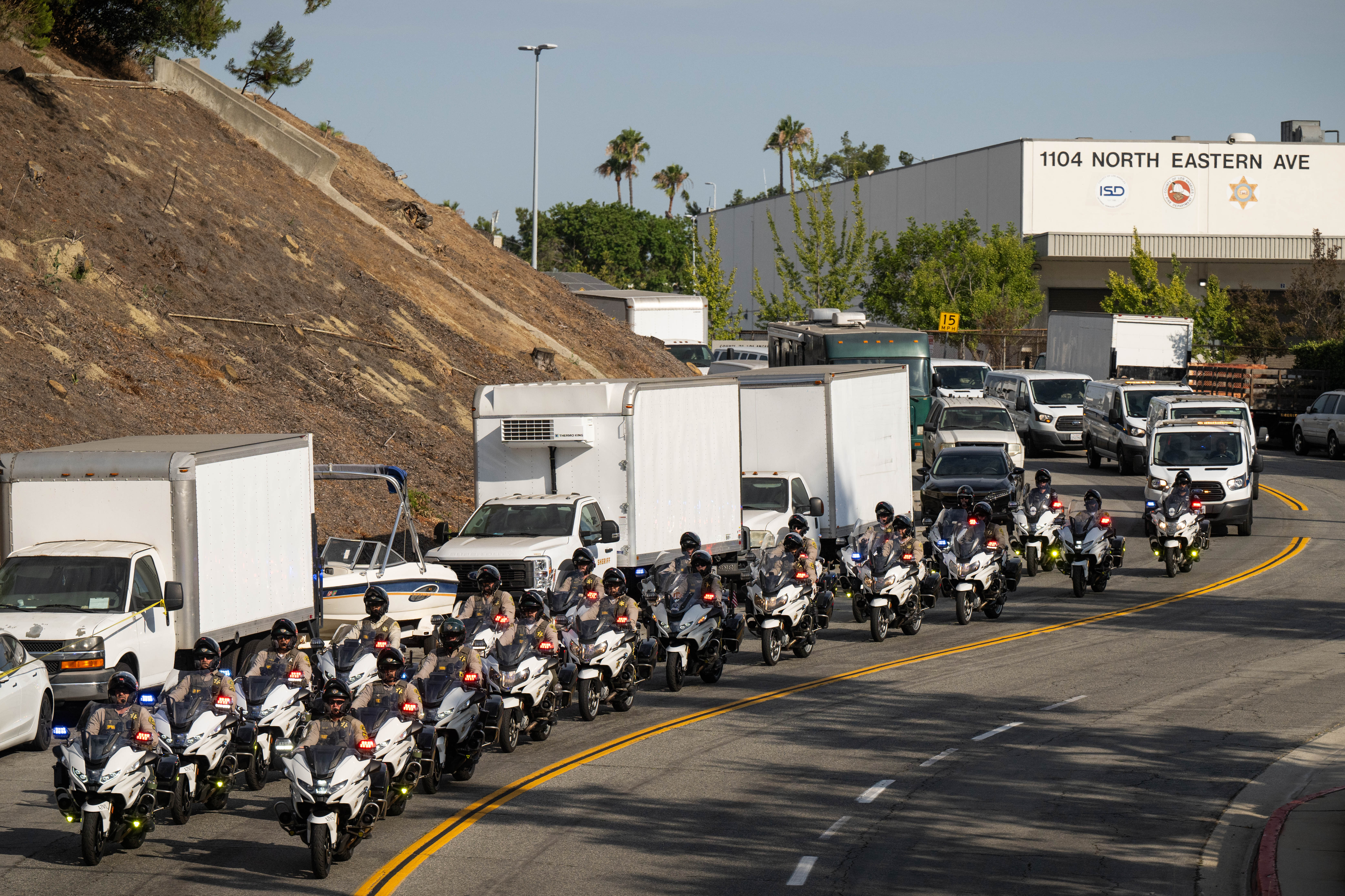 Somber moments from procession for 3 fallen LASD deputies – NBC Los Angeles