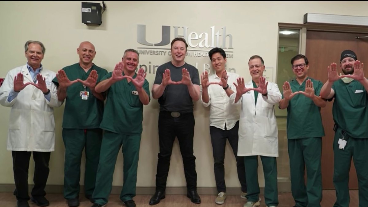 Elon Musk’s Neuralink microchip implanted into patient’s brain at University of Miami – NBC Los ...