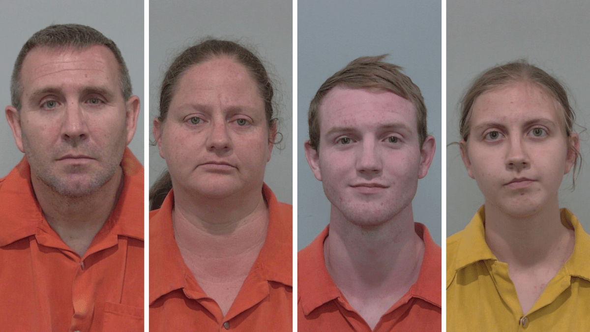 4 arrested after 9 abused children found in Florida home with cage ...