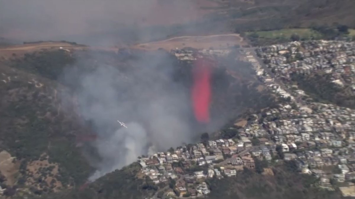 Rancho Fire burns heavy brush in Laguna Beach – NBC Los Angeles