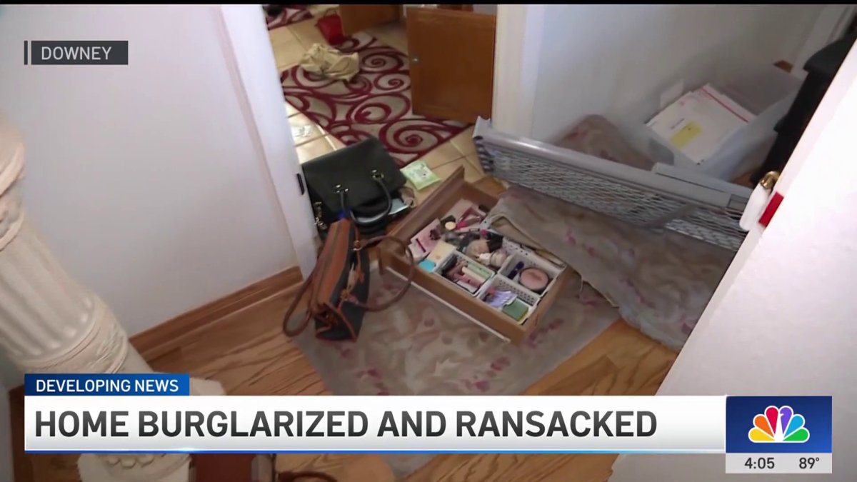 Downey home burglarized and ransacked – NBC Los Angeles