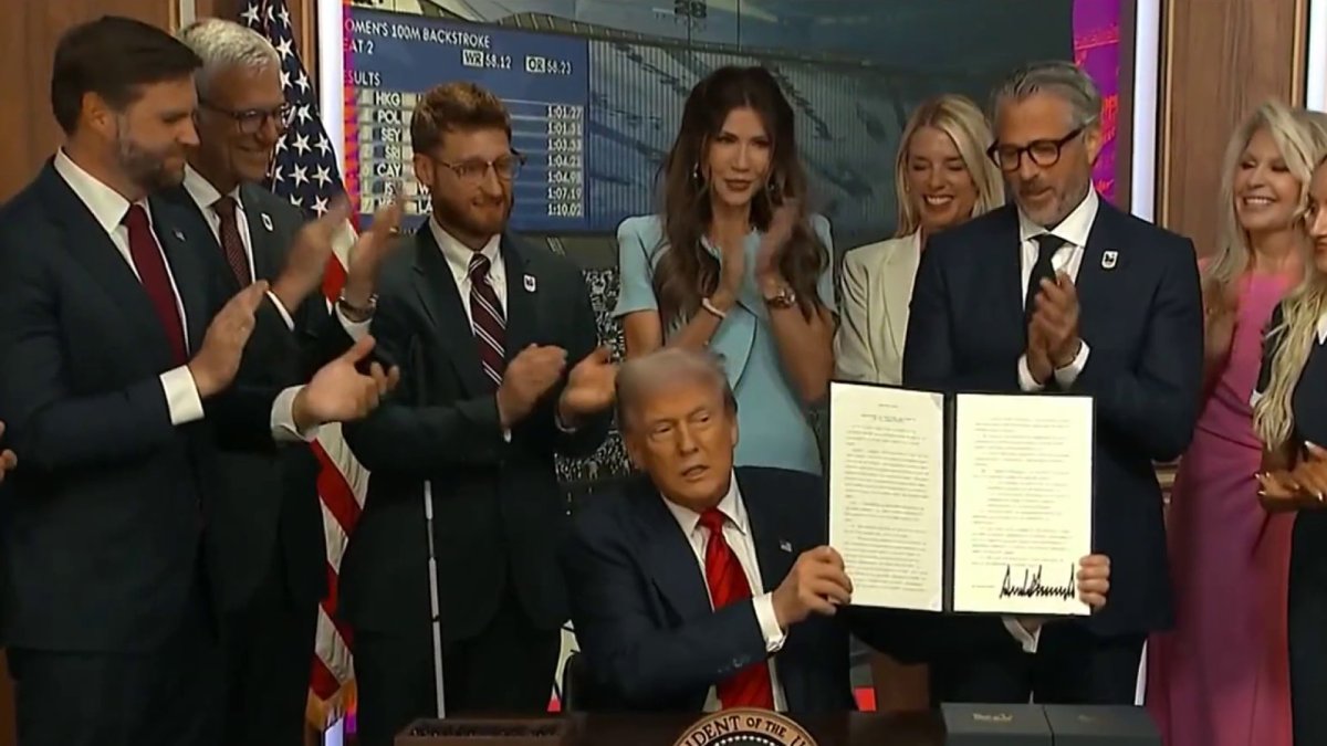 President Trump signs executive order to create LA28 Task Force – NBC ...