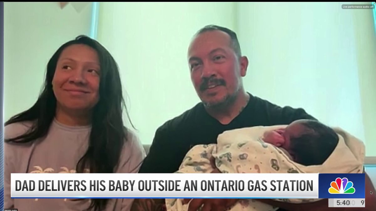Dad delivers baby outside Ontario gas station – NBC Los Angeles
