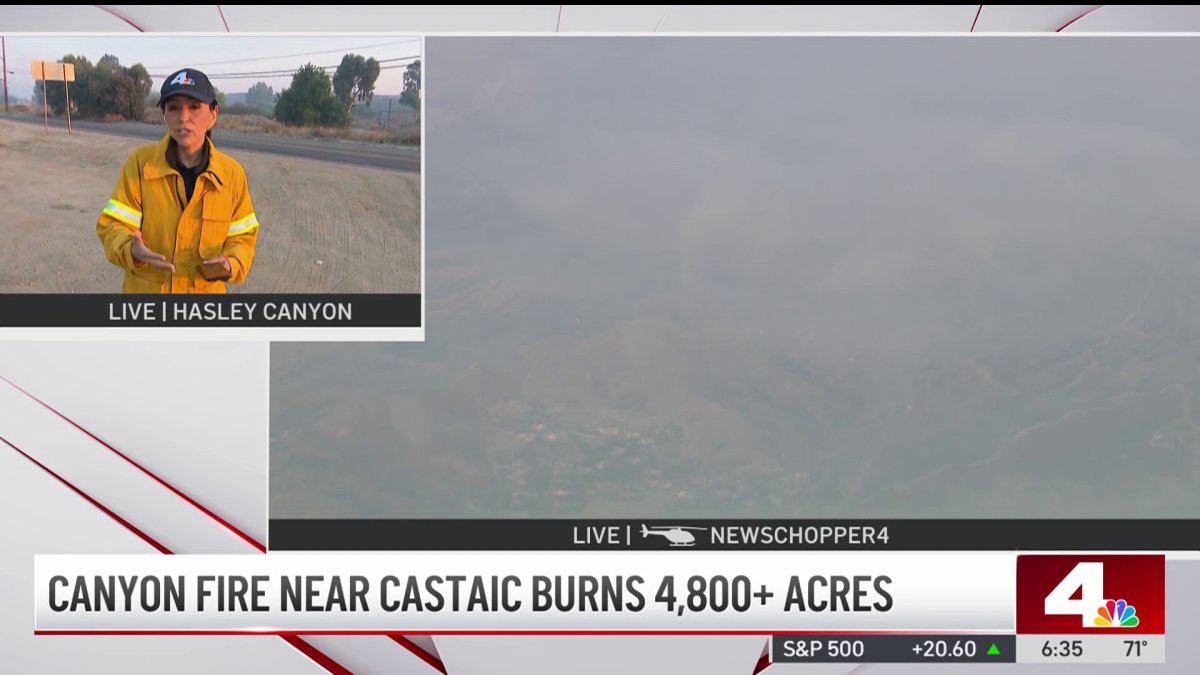 Friday morning update: Canyon Fire burns near Castaic – NBC Los Angeles