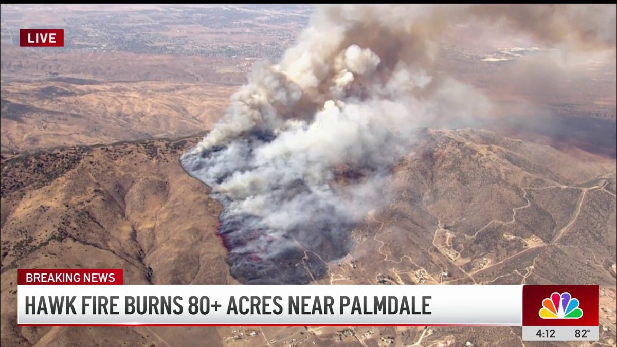 Hawk Fire in Acton threatens structures, Angeles National Forest – NBC ...