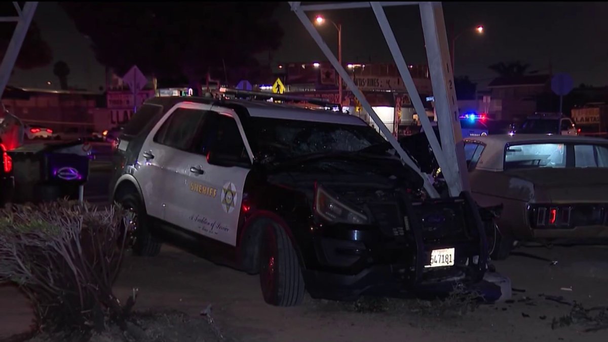 2 LASD deputies injured in crash in Vermont Vista – NBC Los Angeles