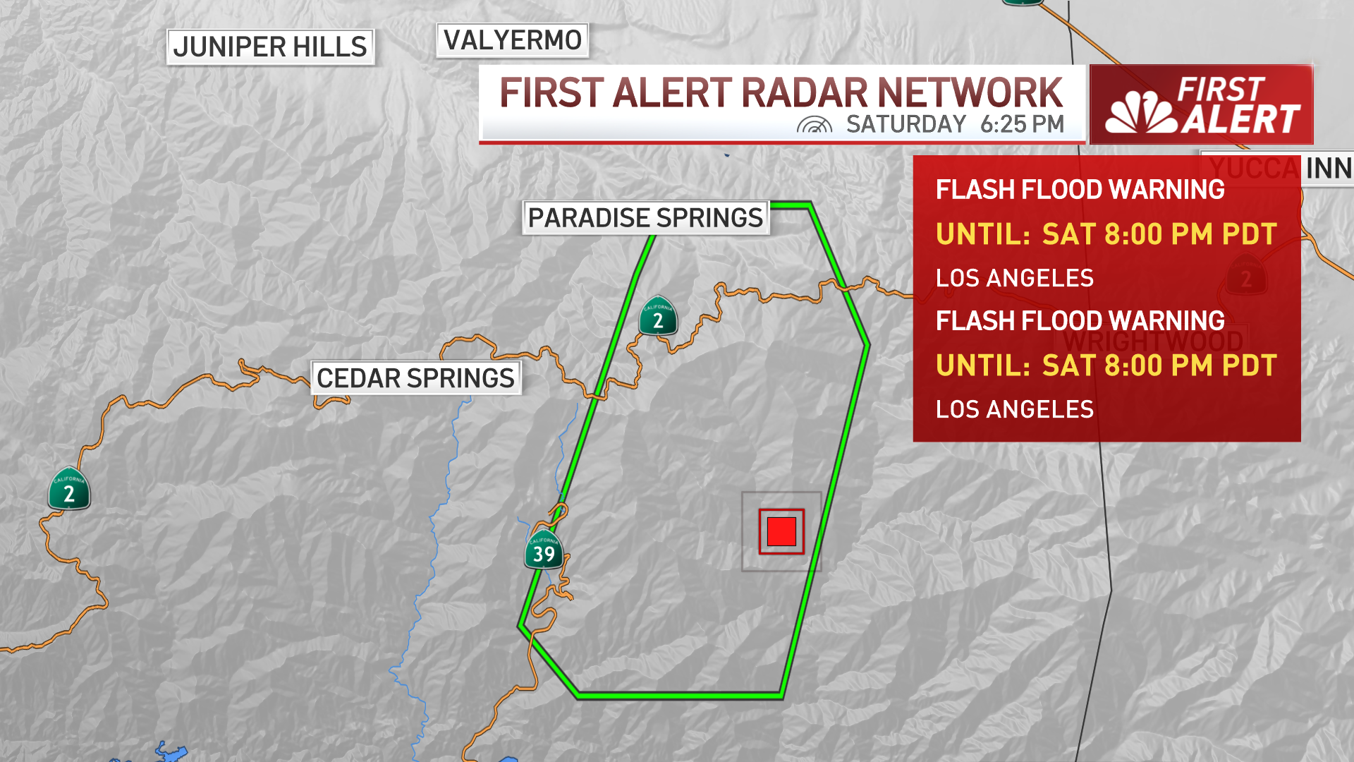 Flash flood warning in effect for LA and San Bernardino counties – NBC ...