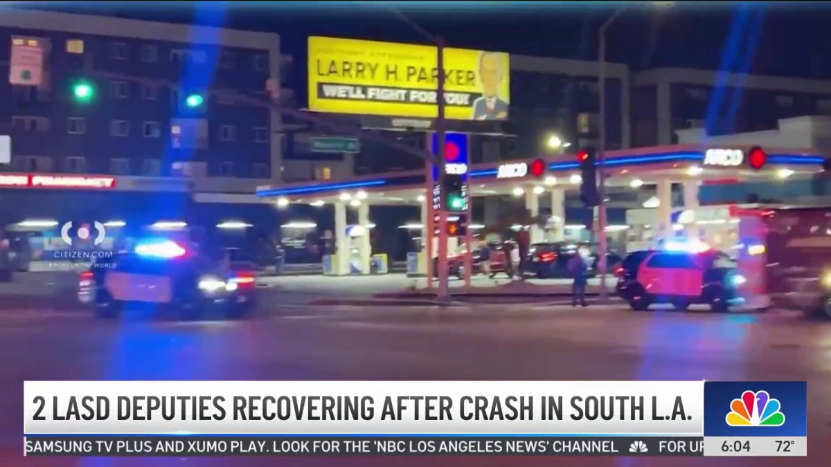 2 LASD deputies recovering after crash in South LA – NBC Los Angeles
