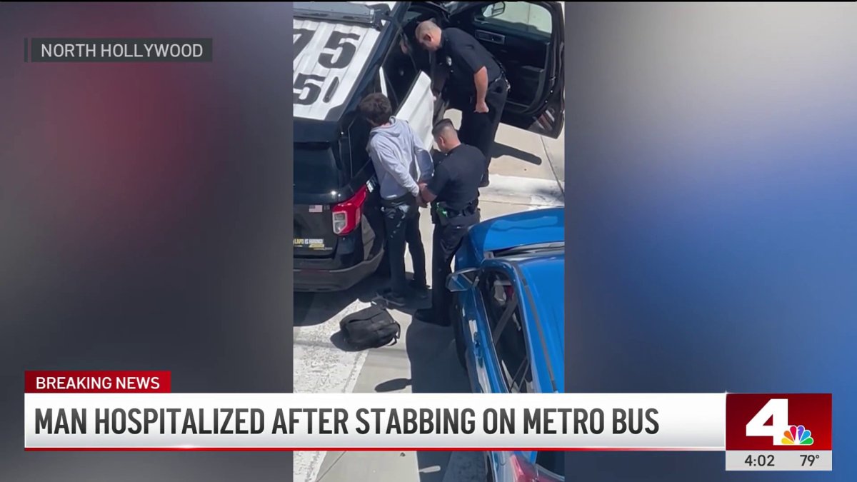 Man in grave condition after being stabbed while riding Metro bus – NBC ...