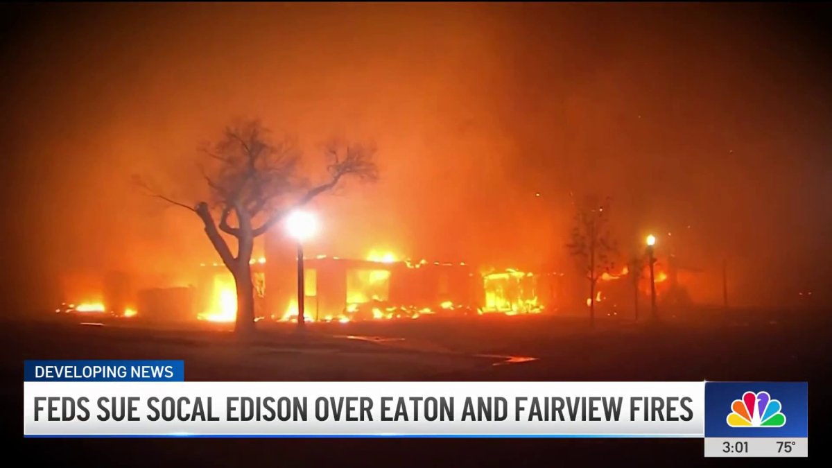 DOJ sues SoCal Edison over Eaton Fire, seeks $40M in damages – NBC Los ...