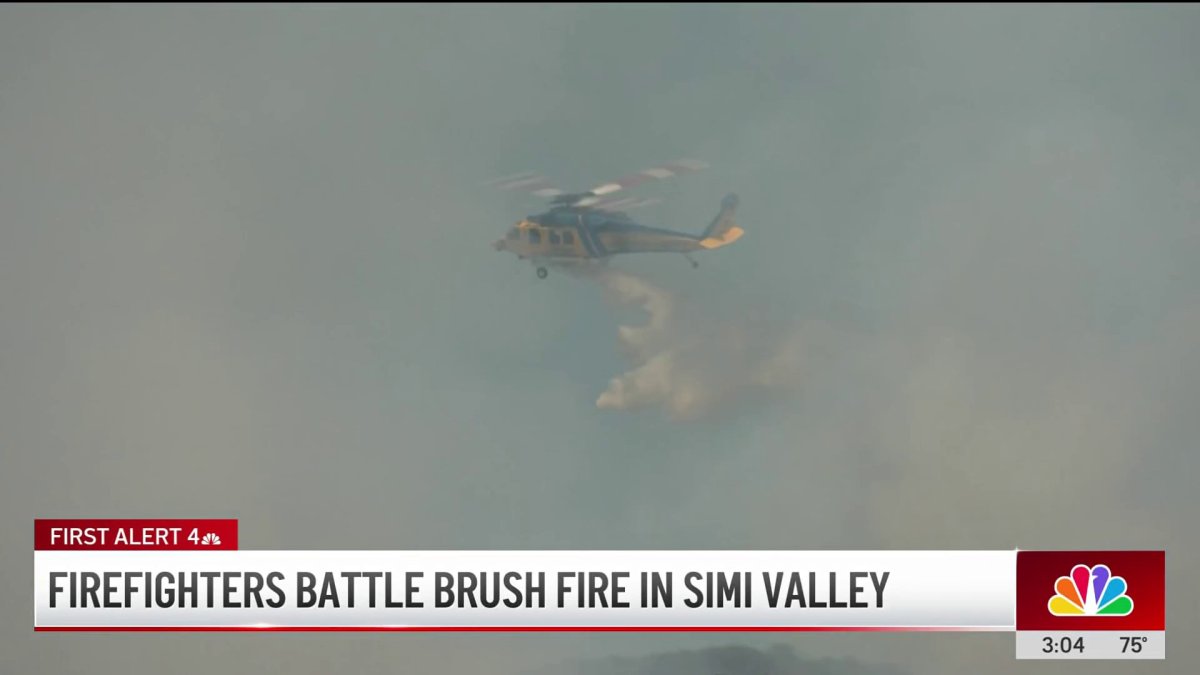 Firefighters battle brush fire in Simi Valley – NBC Los Angeles
